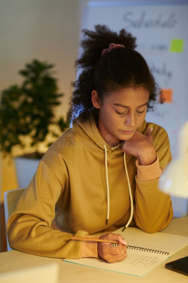 School Student Doing Homework Stock Photo - Image of table, creativity ...