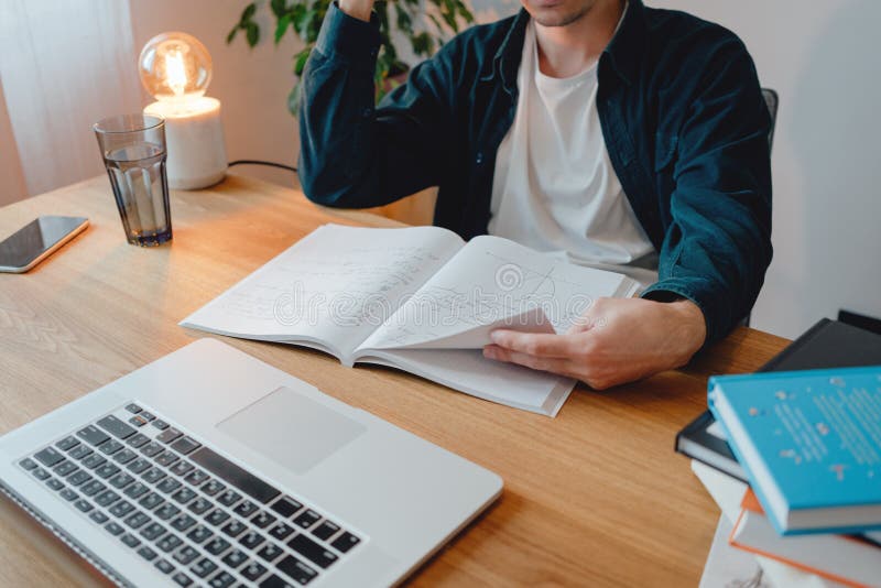 School Student Prepare for Pass Exam To University while Digital ...