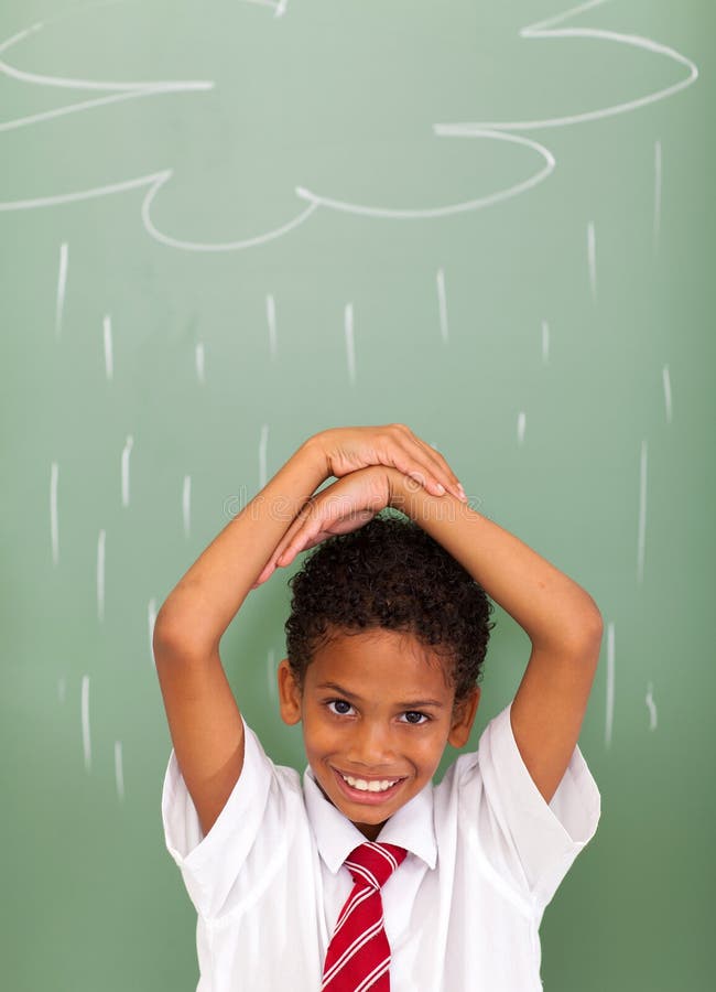 School student rain stock image. Image of primary, cloud - 29287793