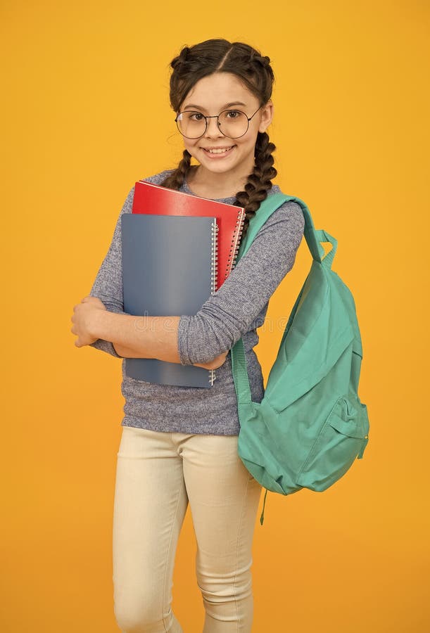 School Student Small Girl Going To School Knowledge Day, Free Education ...