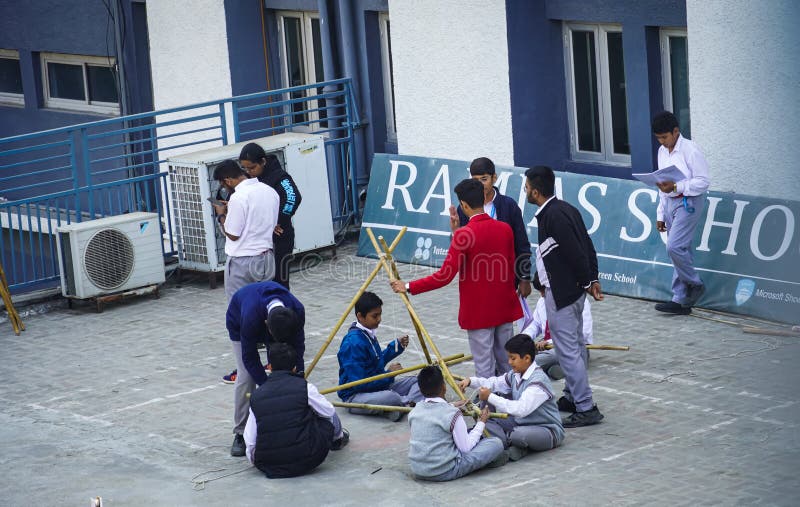 School Students are Doing Creativity Work Editorial Stock Image - Image ...