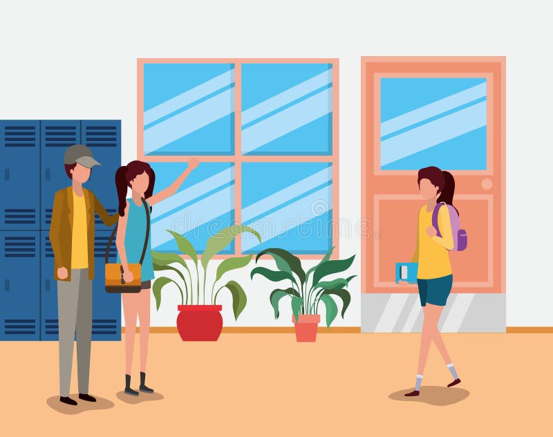 School Students Kids Vector Design Stock Vector - Illustration of ...