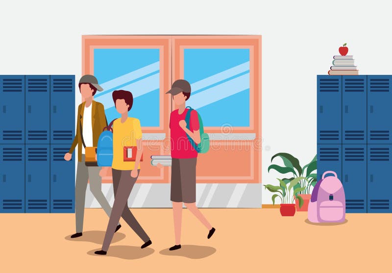 School Students Kids Vector Design Stock Vector - Illustration of study ...