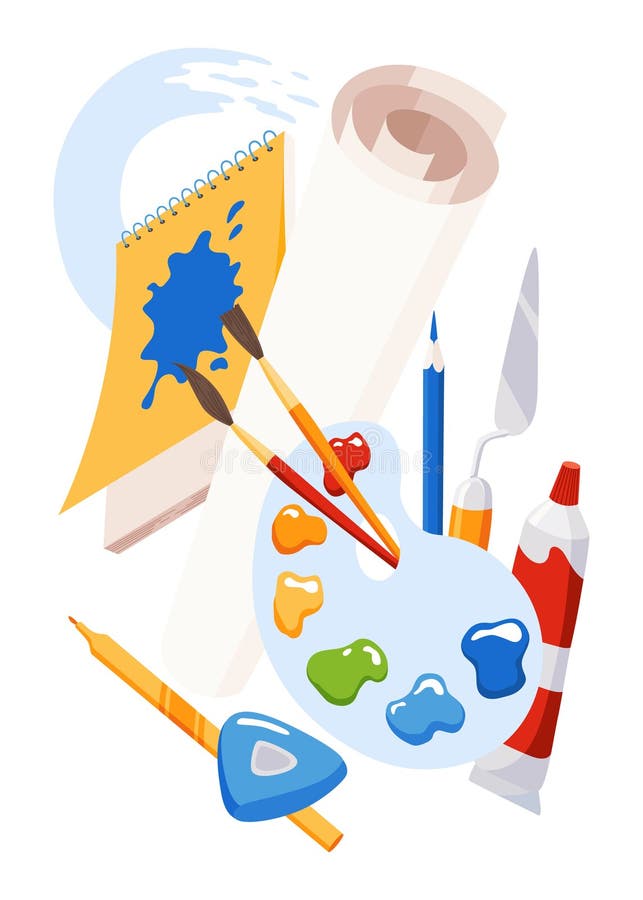 School Subject Icon Concept, Art. Education and Science Discipline for ...