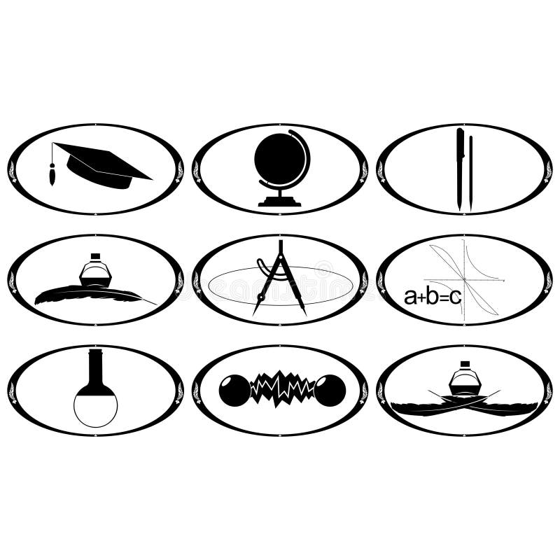 Subjects Badges Stock Illustrations – 28 Subjects Badges Stock ...