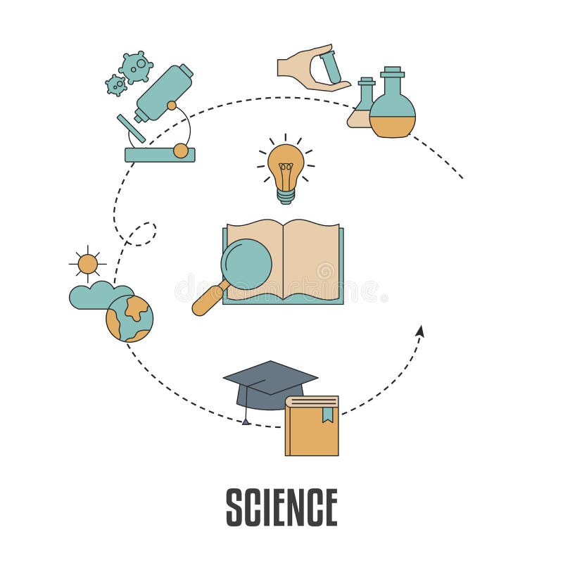 School Subjects Design Concept Stock Vector - Illustration of abstract ...