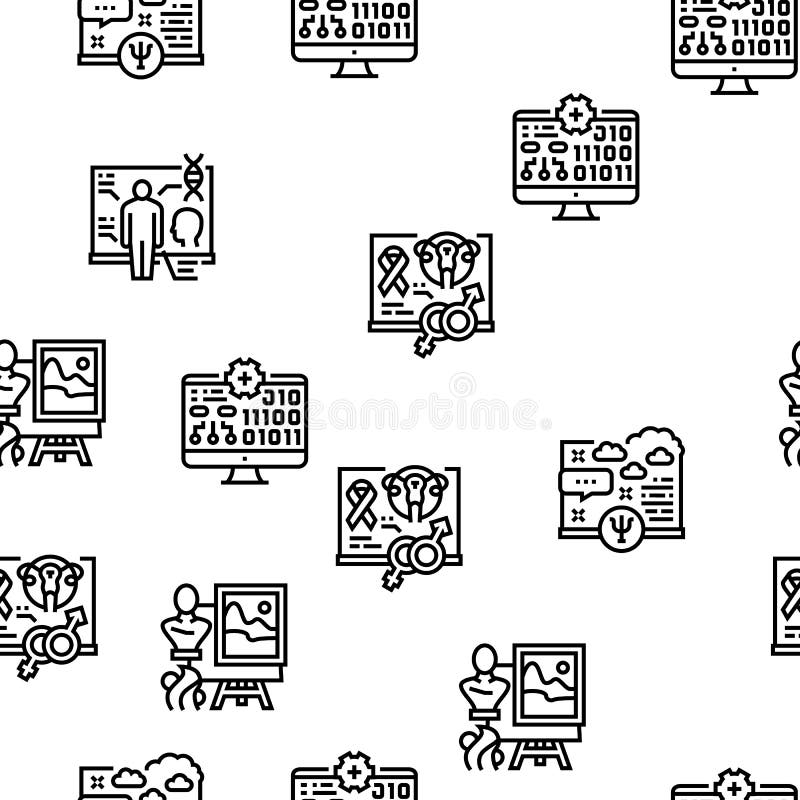School Subjects Learn Vector Seamless Pattern Stock Vector ...