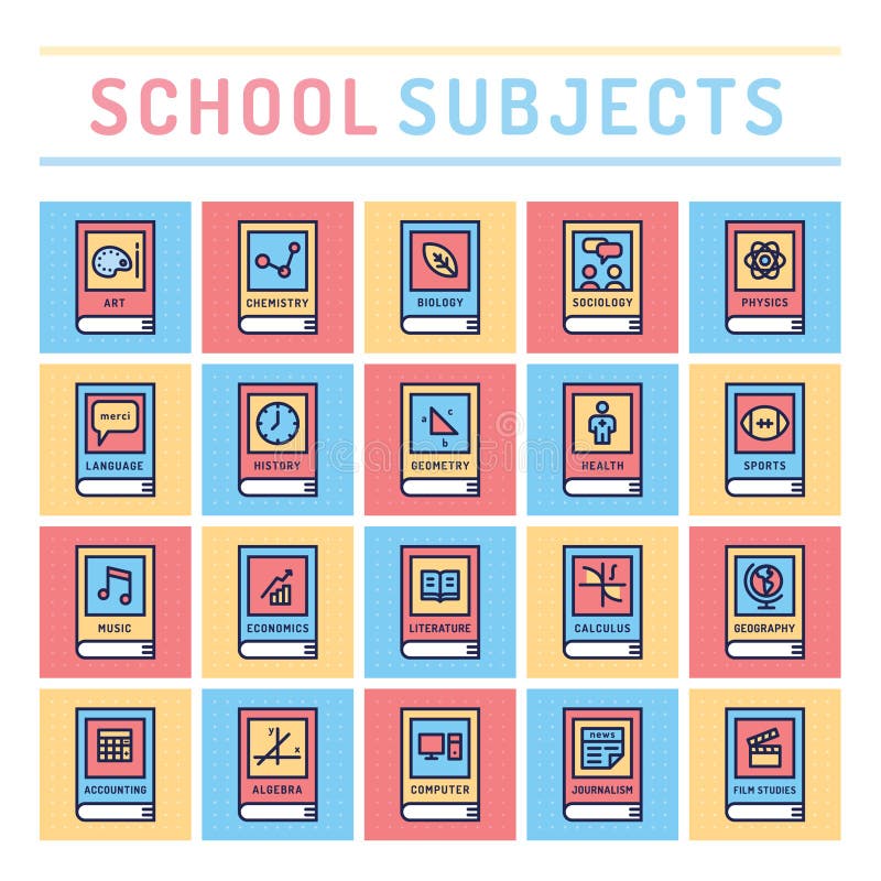 Physics Subject Icon. Vector Illustration Decorative Design Stock ...