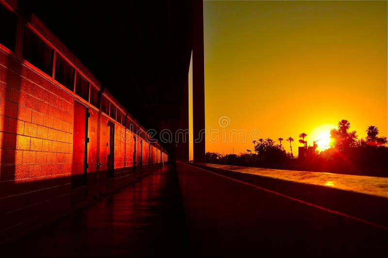 School sunset stock photo. Image of school, pretty, fade - 29244802