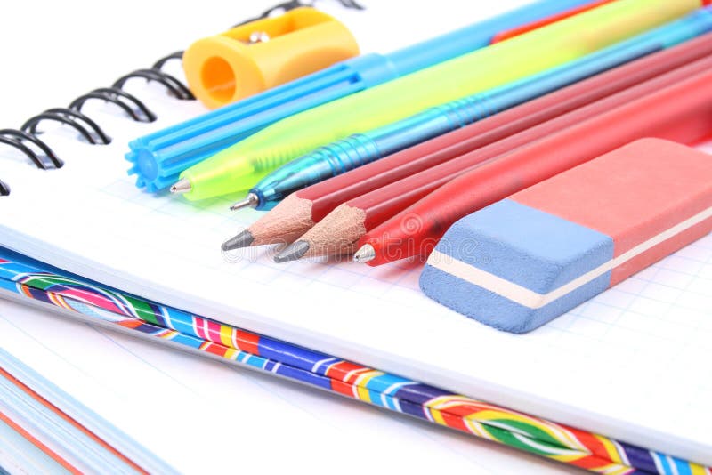 School supplies stock photo. Image of work, children, book - 2812682