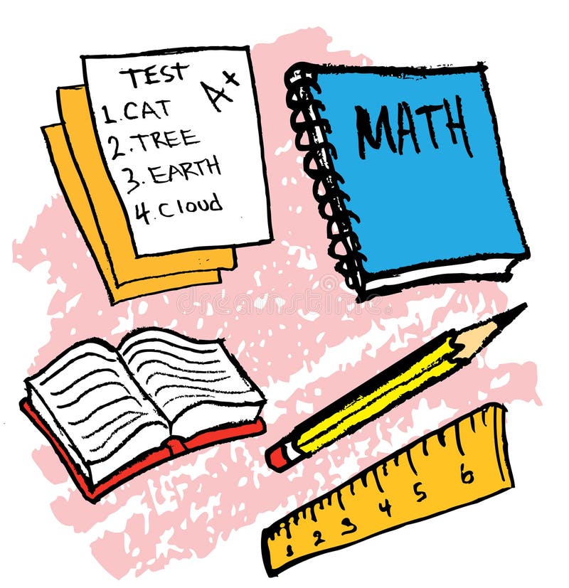 School Supplies stock vector. Illustration of clips, rubber - 38191583