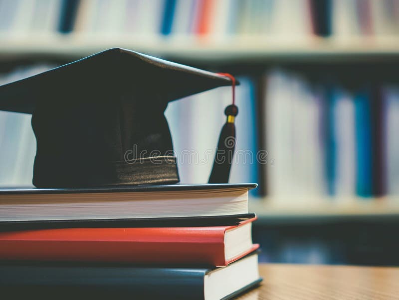School Supplies and Books on Desk, Education Concept Stock Image ...