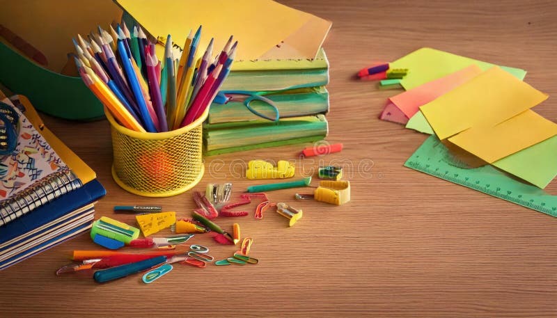 School Supplies for Kids Which Includes Drawing and Coloring Materials ...