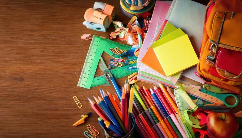 School Supplies for Kids Which Includes Drawing and Coloring Materials ...