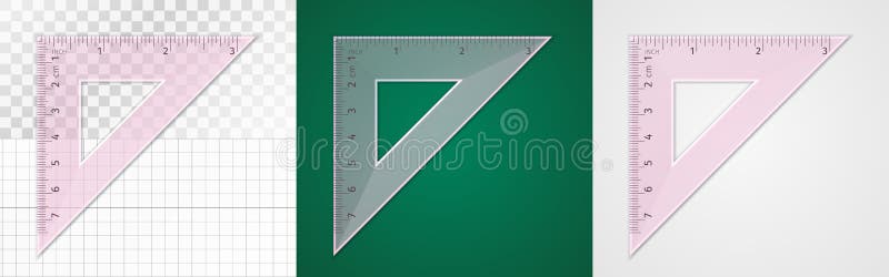 School Supplies. Measuring Tool. Triangle Ruler 7 Cm and 3 Inch Stock ...