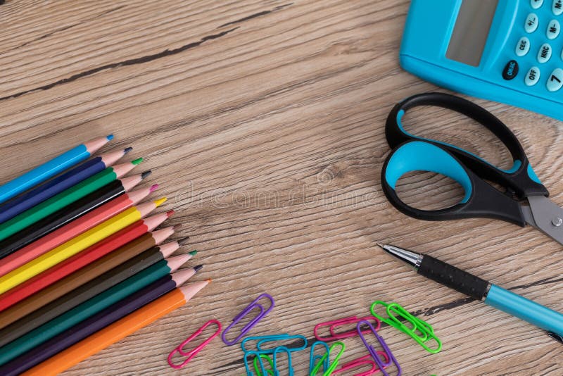 School Supplies Necessary for Each Student`s Learning. First-class ...