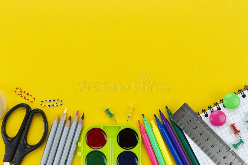 1,086 Scattered School Supplies Stock Photos - Free & Royalty-Free ...
