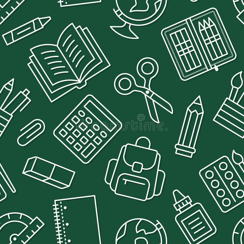 Art Supplies Seamless Pattern. Vector Doodle Elements for Drawing ... Art Supplies Seamless Pattern. Vector Doodle Elements for Drawing ...