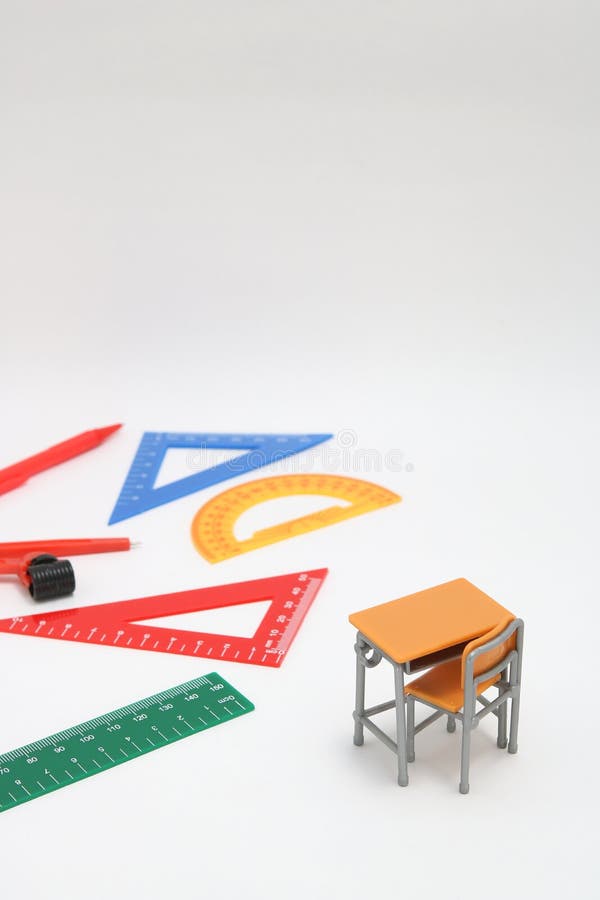 School Supplies Used In Math Class, Geometry Or Science. Mathematics ...