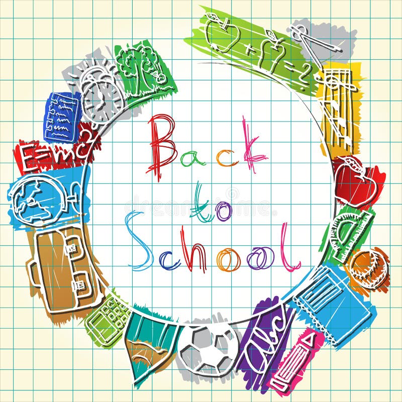 School symbols stock vector. Illustration of mathematics - 14094263