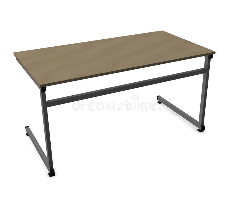 School table stock illustration. Illustration of study - 12538657