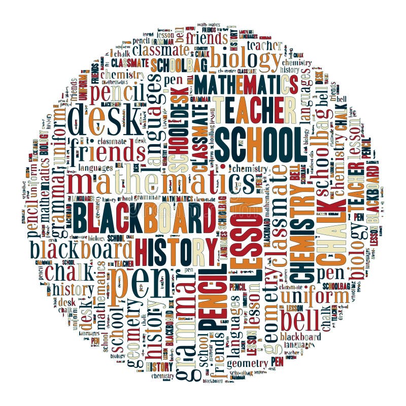 School Tag Cloud - Vector Illustration Stock Vector - Illustration of ...