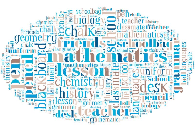 School Tag Cloud - Vector Illustration Stock Vector - Illustration of ...