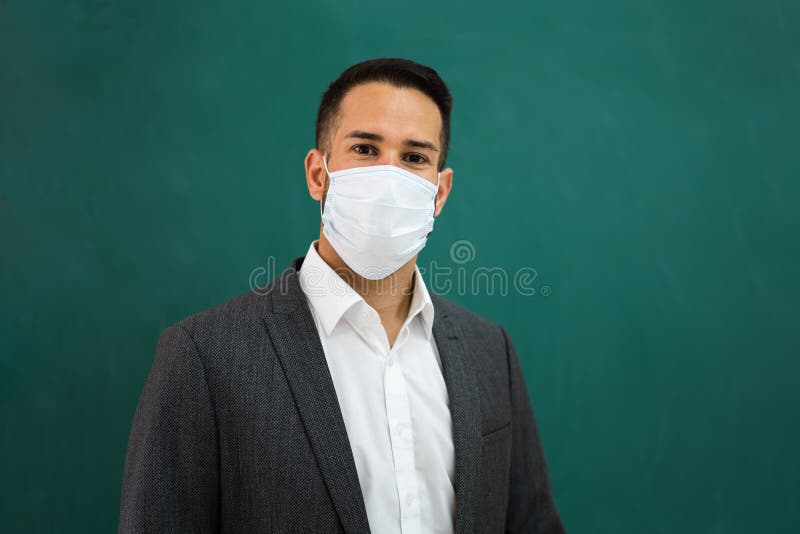 School Teacher Standing in Class Stock Photo - Image of lecturer ...