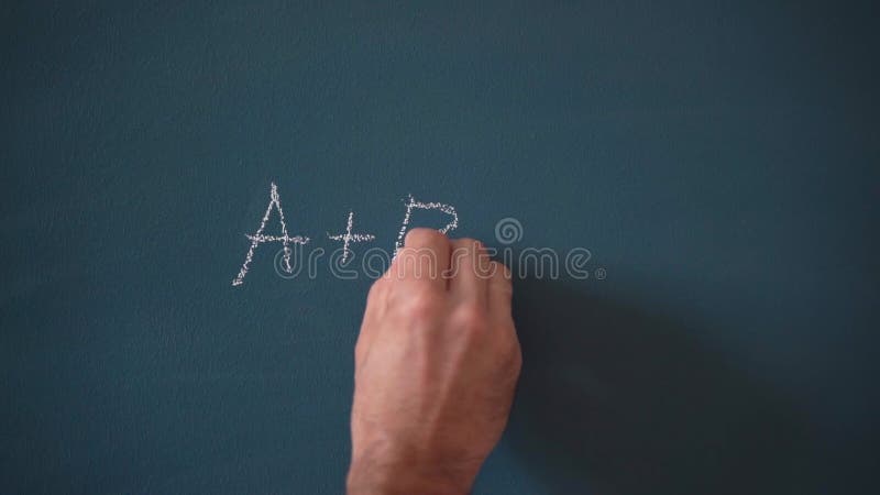 School Teaching of Mathematics and Sciences. Mathematical Formula on a ...