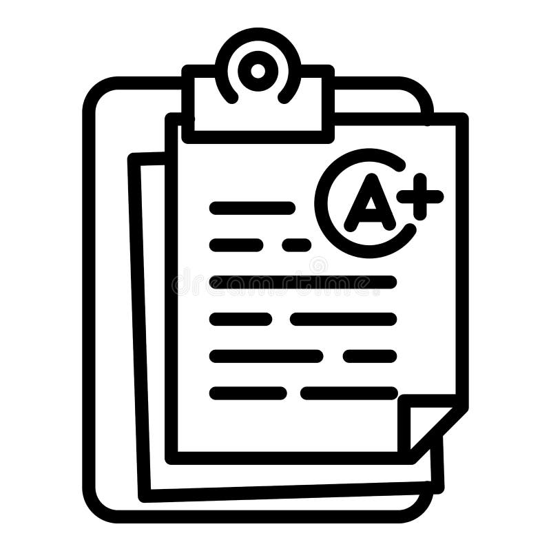 School Test Progress Icon, Cartoon Style Stock Illustration ...
