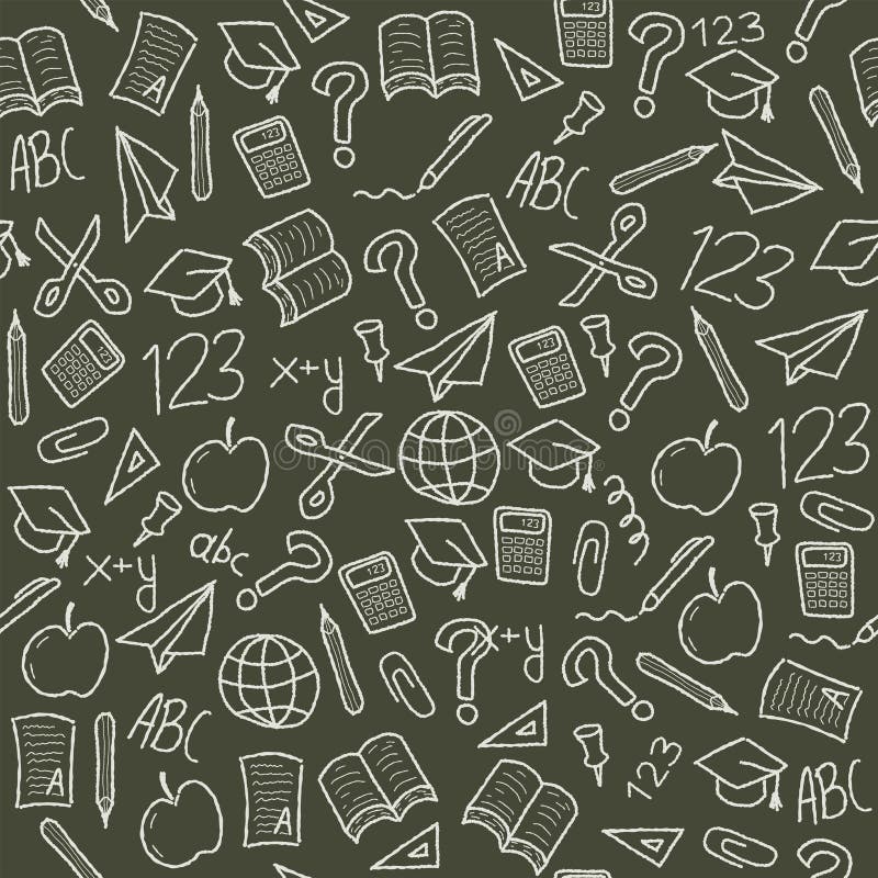 School texture stock vector. Illustration of math, books - 52143926