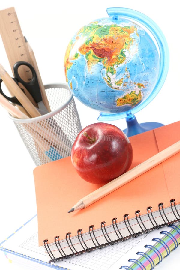 School time stock photo. Image of scissors, school, earth - 6523240
