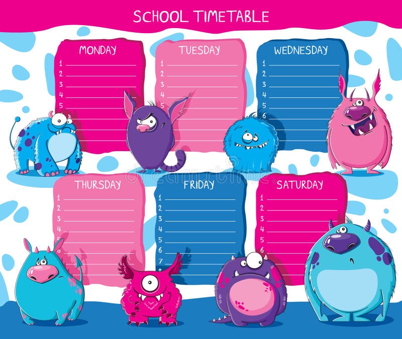 Cartoon Timetable Stock Illustrations – 7,528 Cartoon Timetable Stock ...