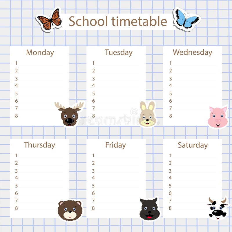 Timetable Stickers Stock Illustrations – 522 Timetable Stickers Stock ...