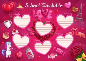 Pink Timetable Stock Illustrations – 1,175 Pink Timetable Stock ...