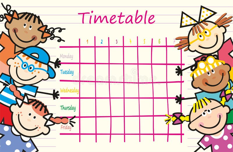Children Time Seven Stock Illustrations – 115 Children Time Seven Stock ...