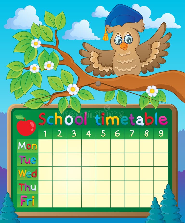 Timetable Theme Stock Illustrations – 537 Timetable Theme Stock ...