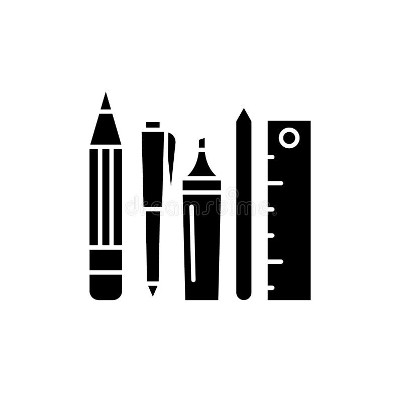 School Tools Line Icon Concept. School Tools Flat Vector Symbol, Sign ...