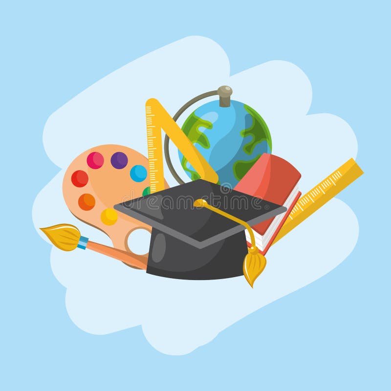 School Tools To Education and Learn Things Stock Vector - Illustration ...