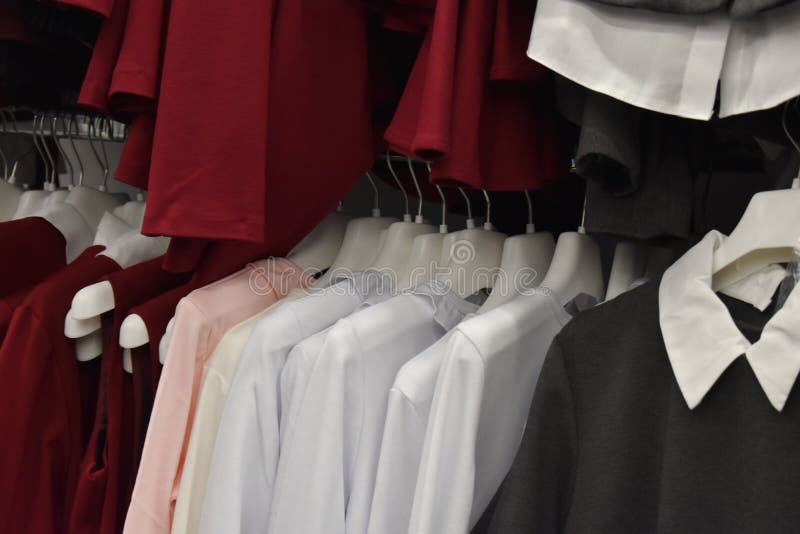 School Uniform in a Clothing Store Stock Image - Image of male, fashion ...