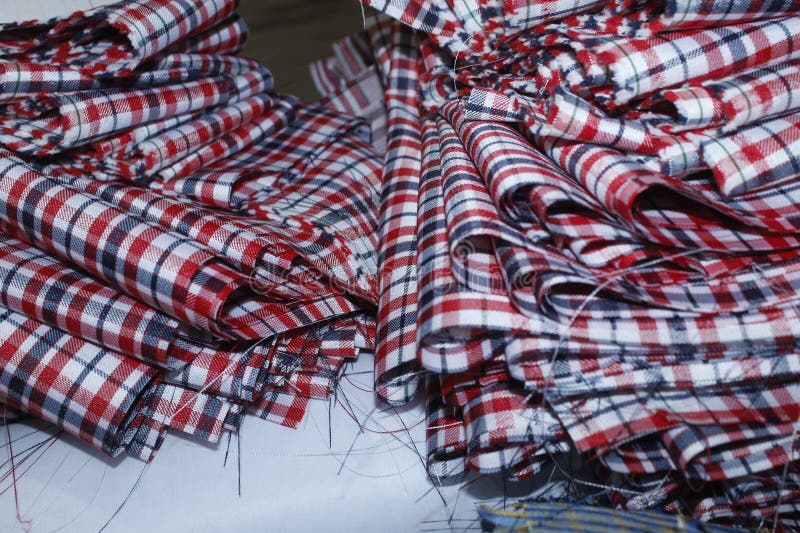 School Uniform on Fold for Tailor Produce in Stitching by Sewing ...