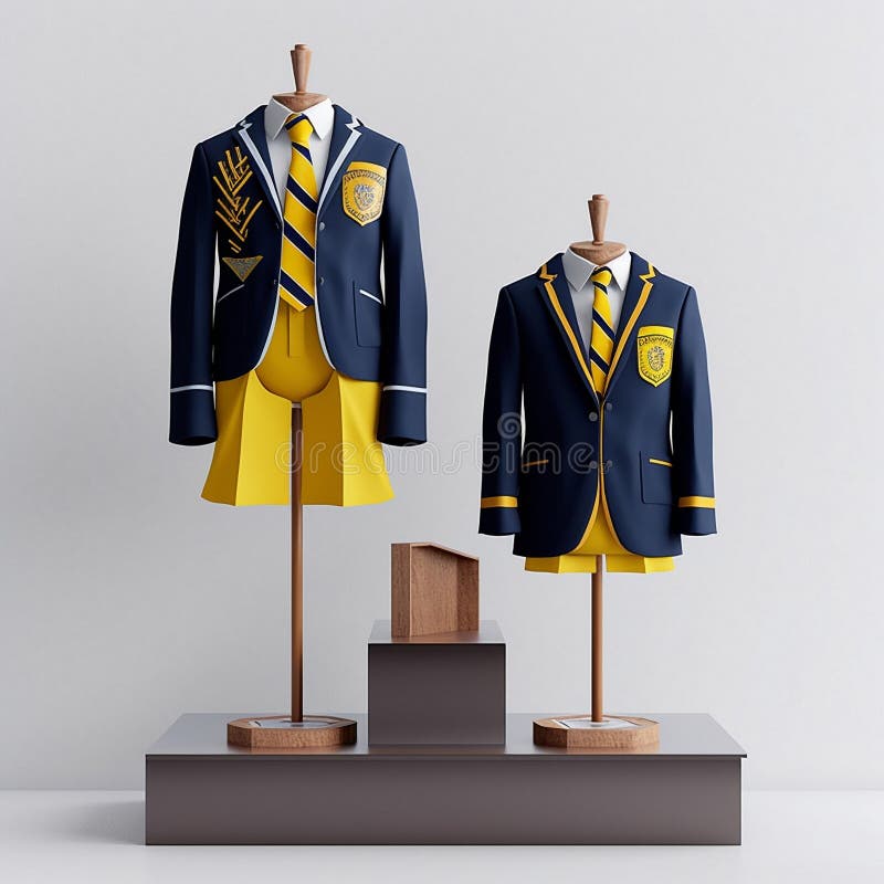 School Uniforms, Various Designs and Options Stock Image - Image of ...