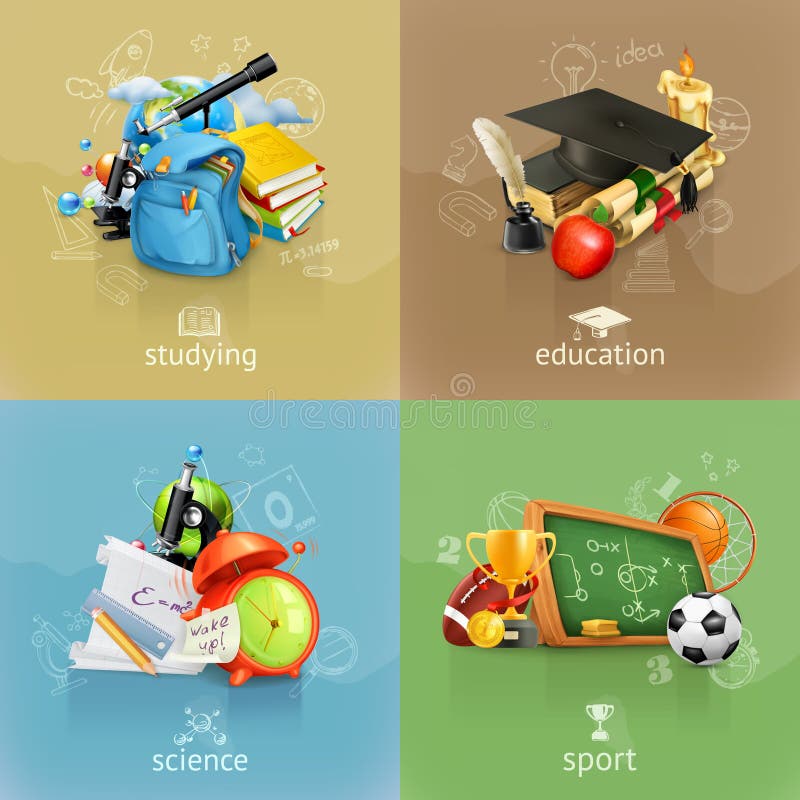 School vector illustration stock vector. Illustration of college - 59139707