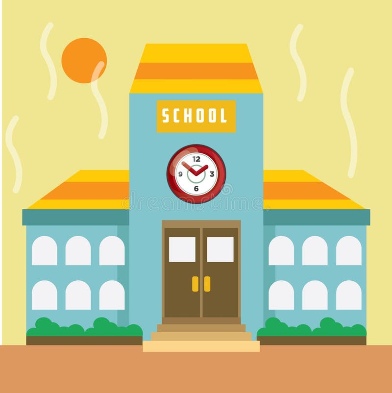 School. Vector Illustration Decorative Design Stock Vector ...