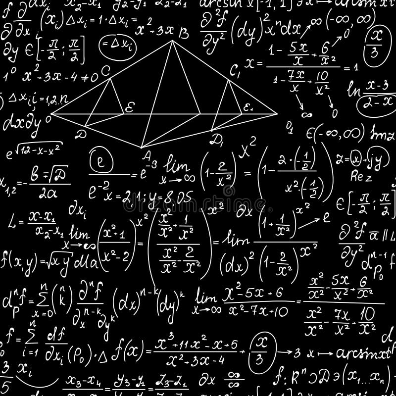 School Vector Seamless Backround with Math and Physics Formulas ...