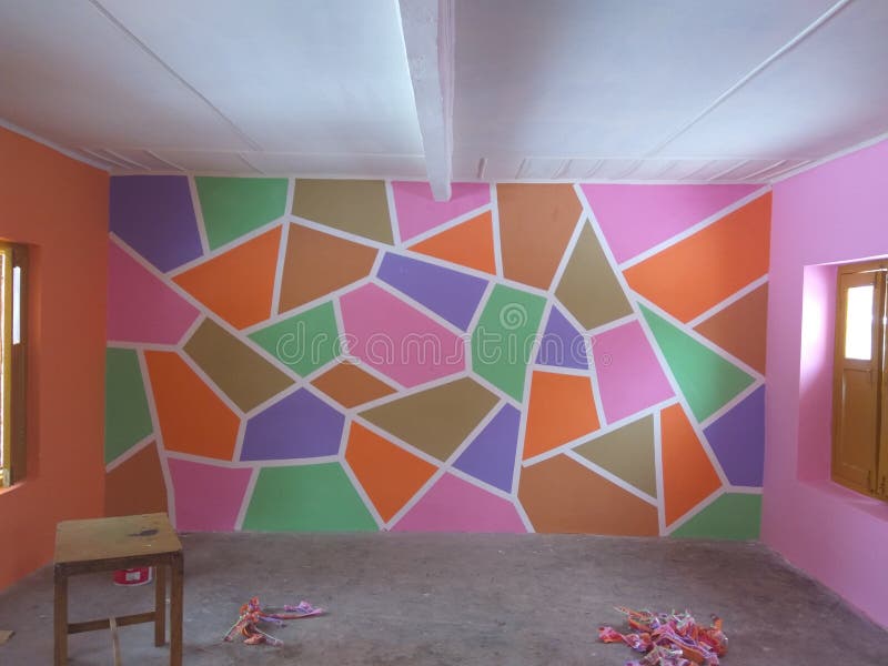 School wall paint stock image. Image of paint, classroom - 133370751