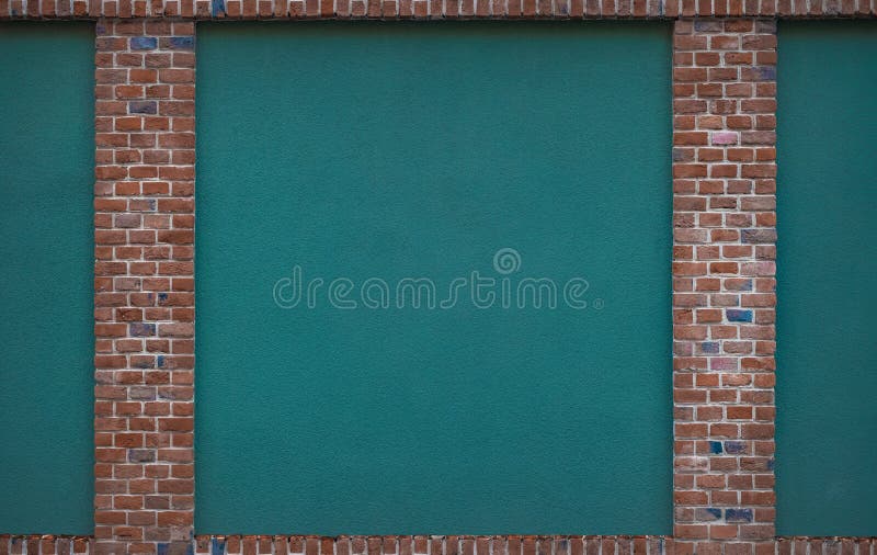 School Wall Textured Surface with Brick Frame Work Decorative ...