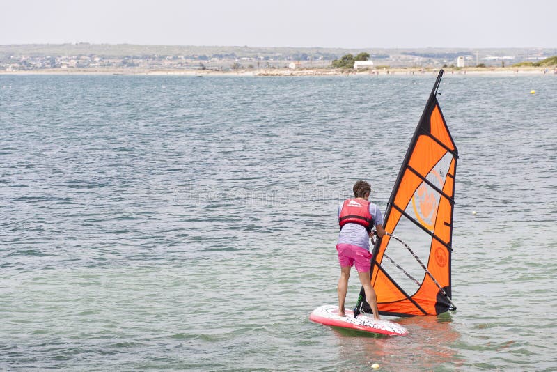 School of windsurf editorial stock image. Image of school - 24087854