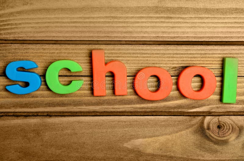 School word stock photo. Image of elementary, college - 63080226