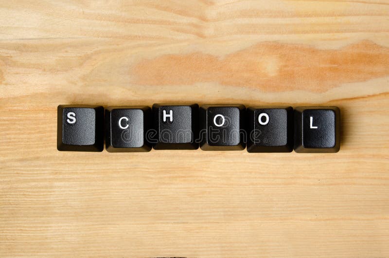 School word stock image. Image of buttons, wood, idea - 85383981